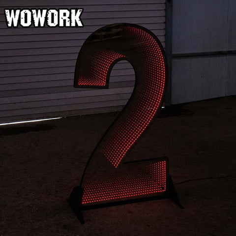 RGB Infinity Mirror Abyss Letter Lights - ohoworknew