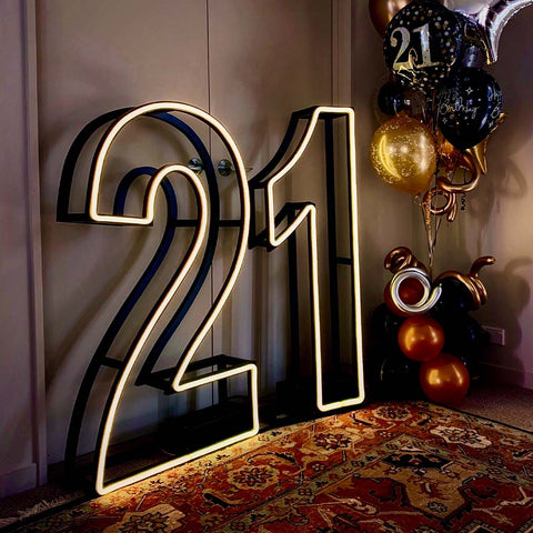 21 light up numbers | 21 birthday neon signs for sale - ohoworknew
